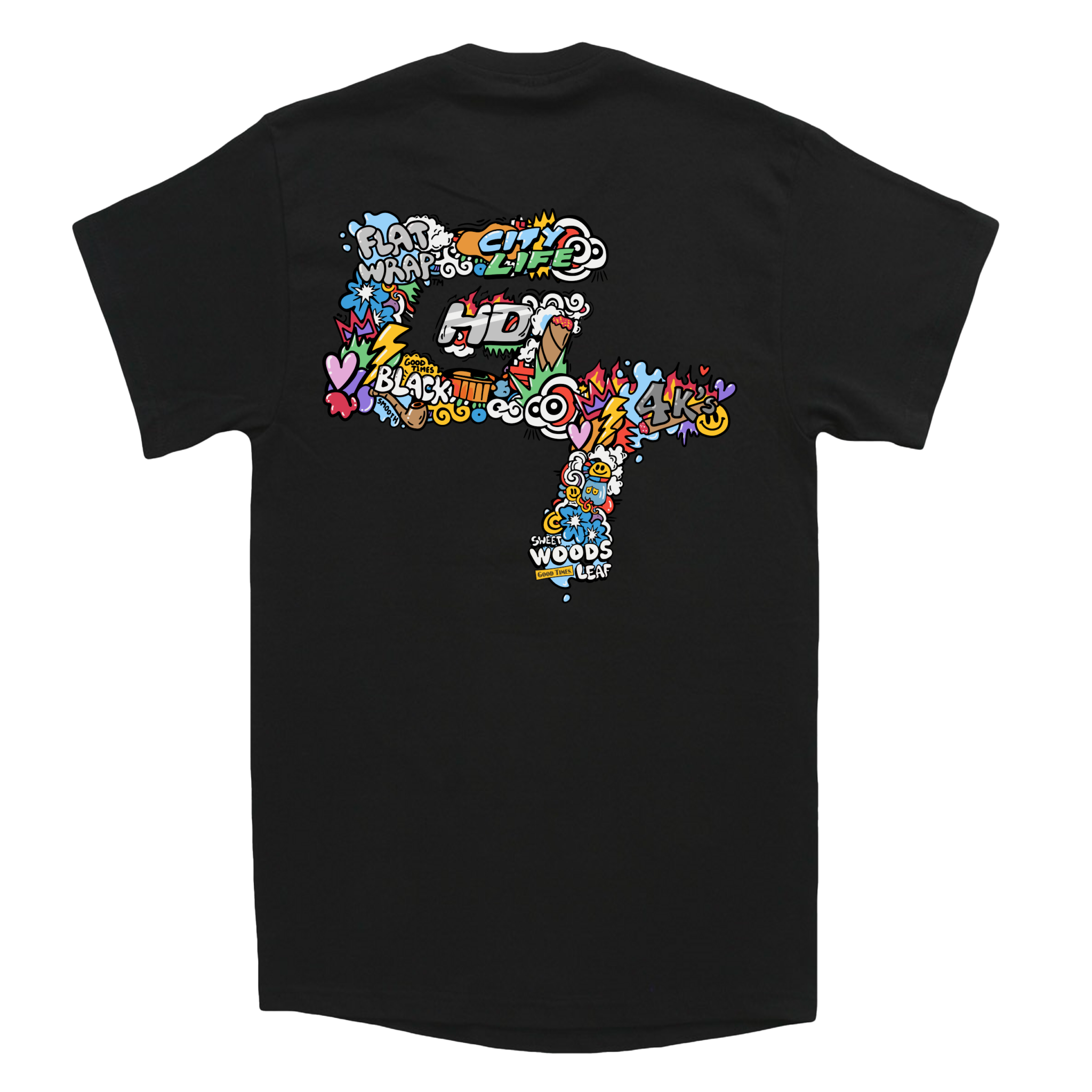 Good Times Cartoon T-Shirt- Black - Good Times Rewards